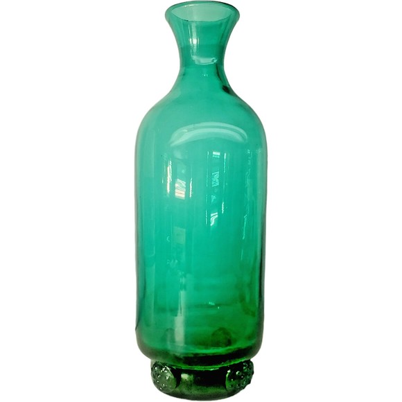 BLENKO | Dining | Blenko 445d Glass Decanter 948 Emerald Green Rosettes ...
